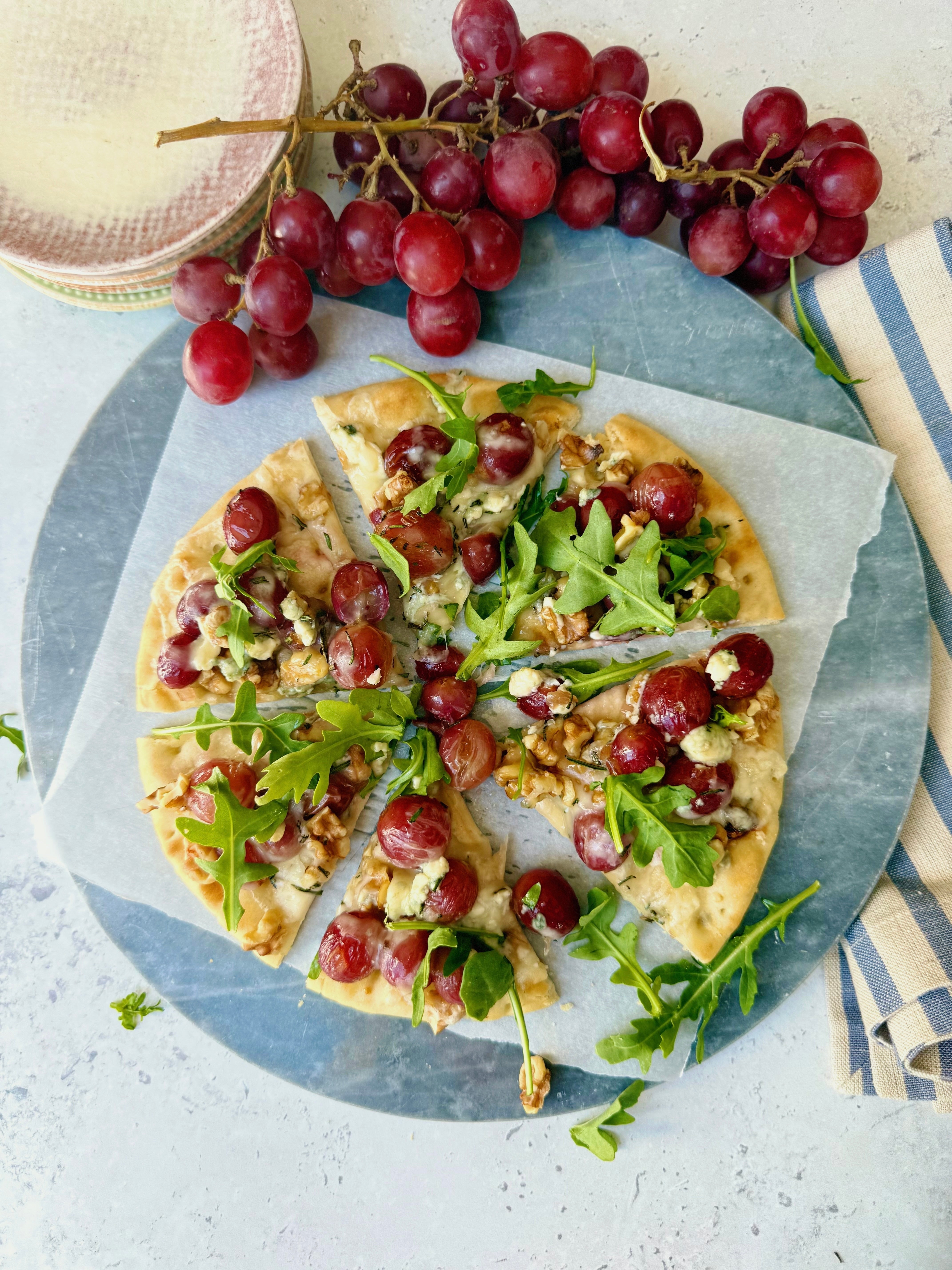 Roasted Grape Harvest Pizza – Brooklyn Bred