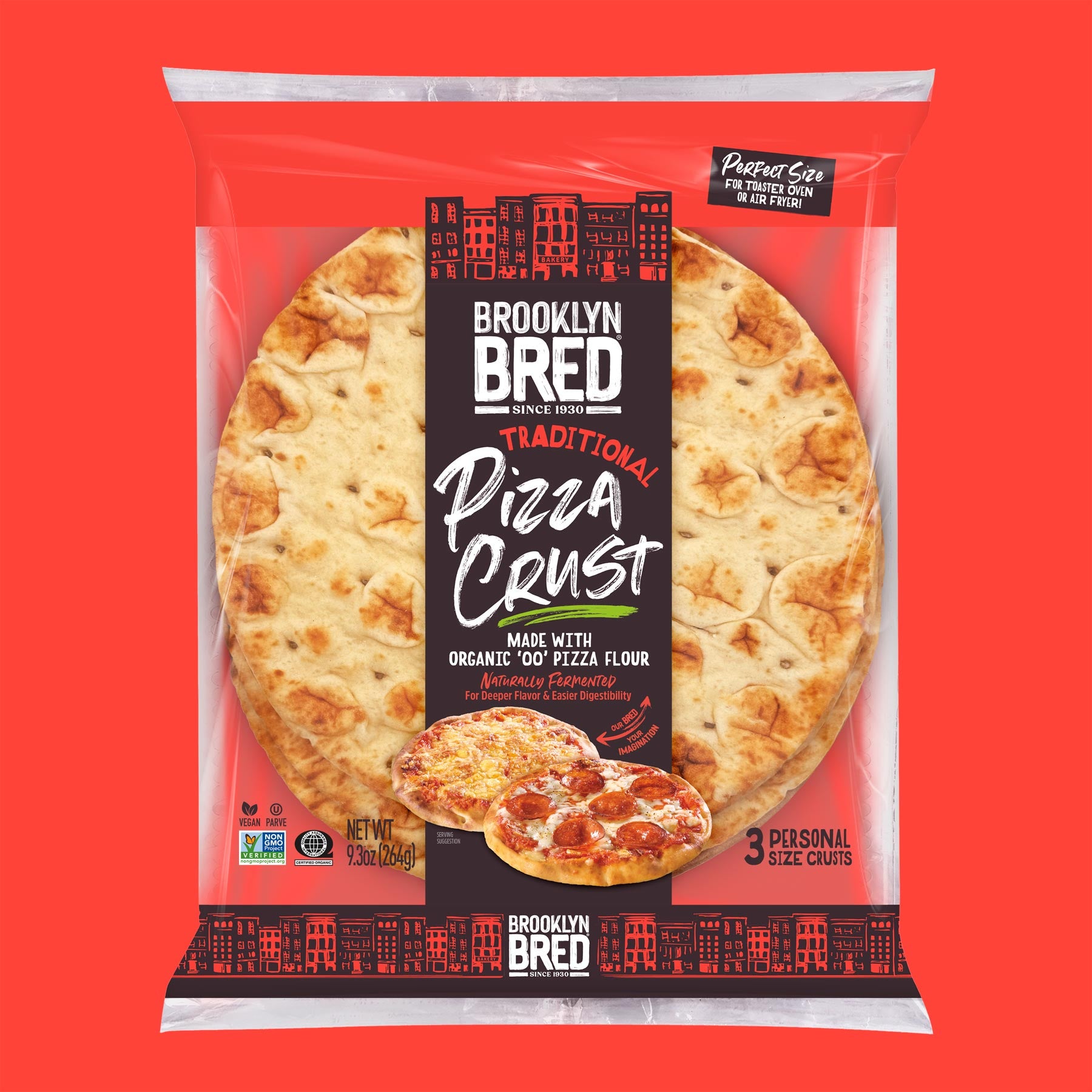 Traditional Pizza Crust - Made with Organic ‘00’ Flour – Brooklyn Bred